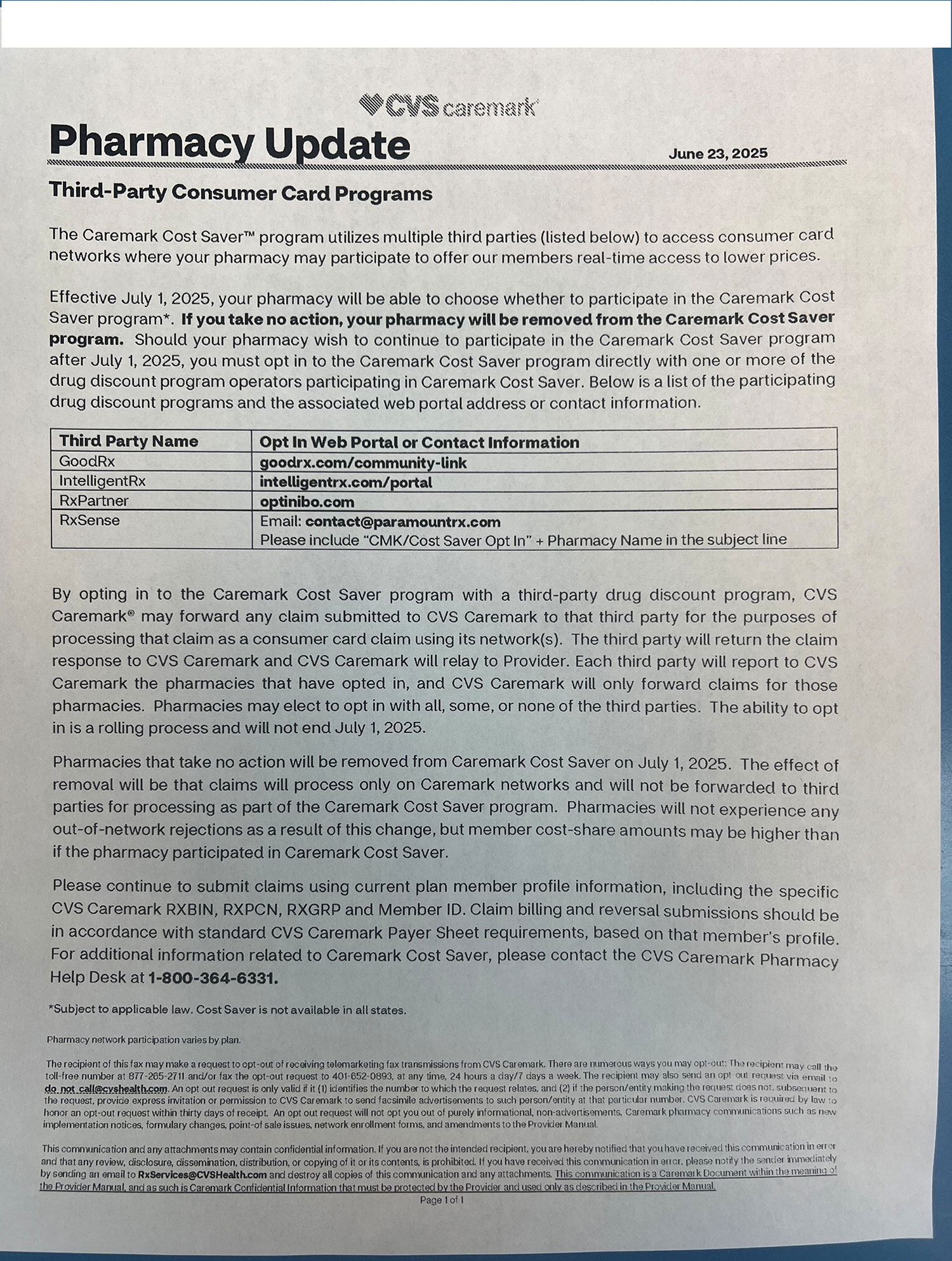 Changes coming to third-party “cash card” integrations in PBM ...